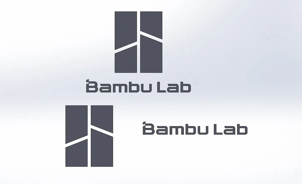 Bambu Lab Logo and Fond (DXF, STEP, STL, Solidworks) - Free 3D Print ...