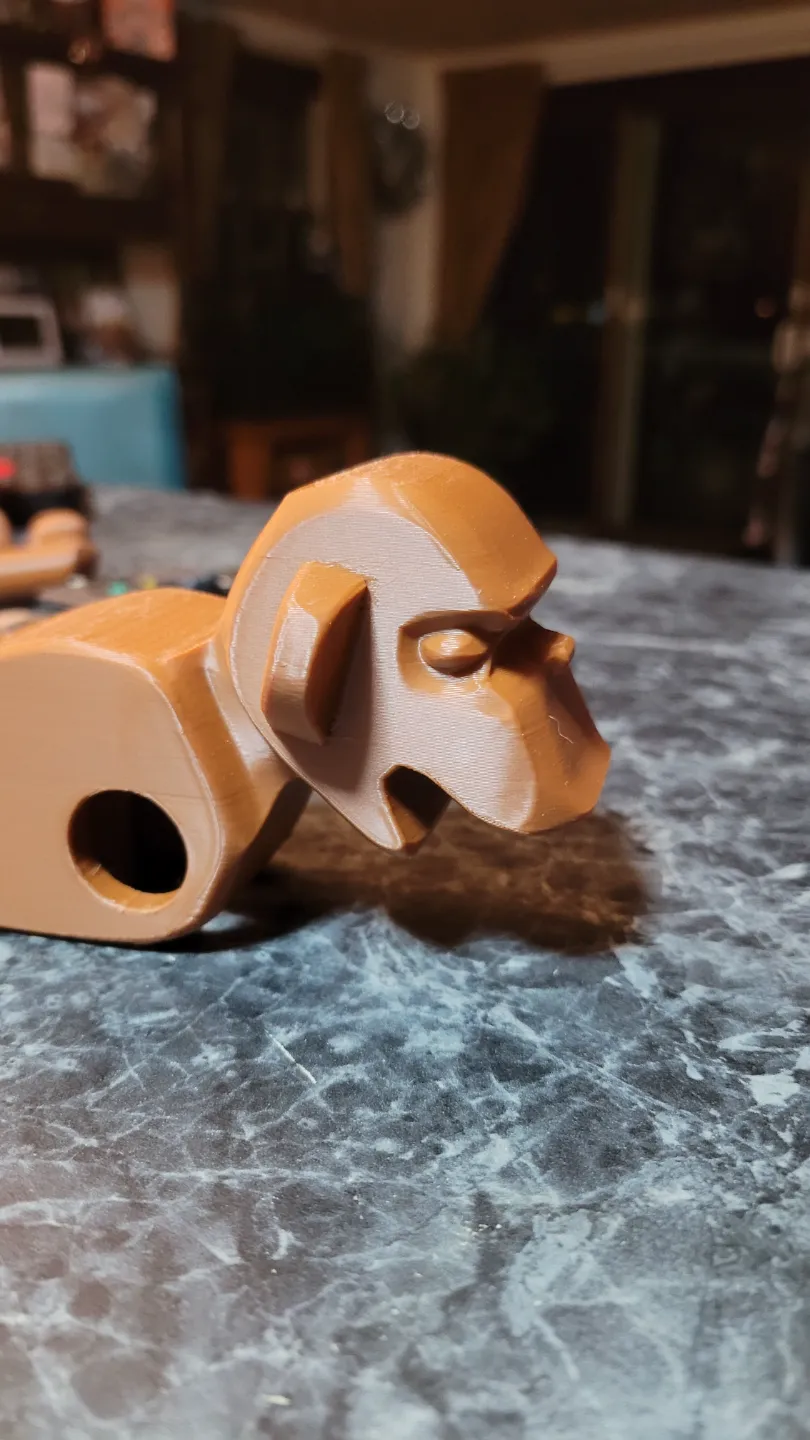 5:1 Big Brick Monkey - Body Only - Free 3D Print Model - MakerWorld