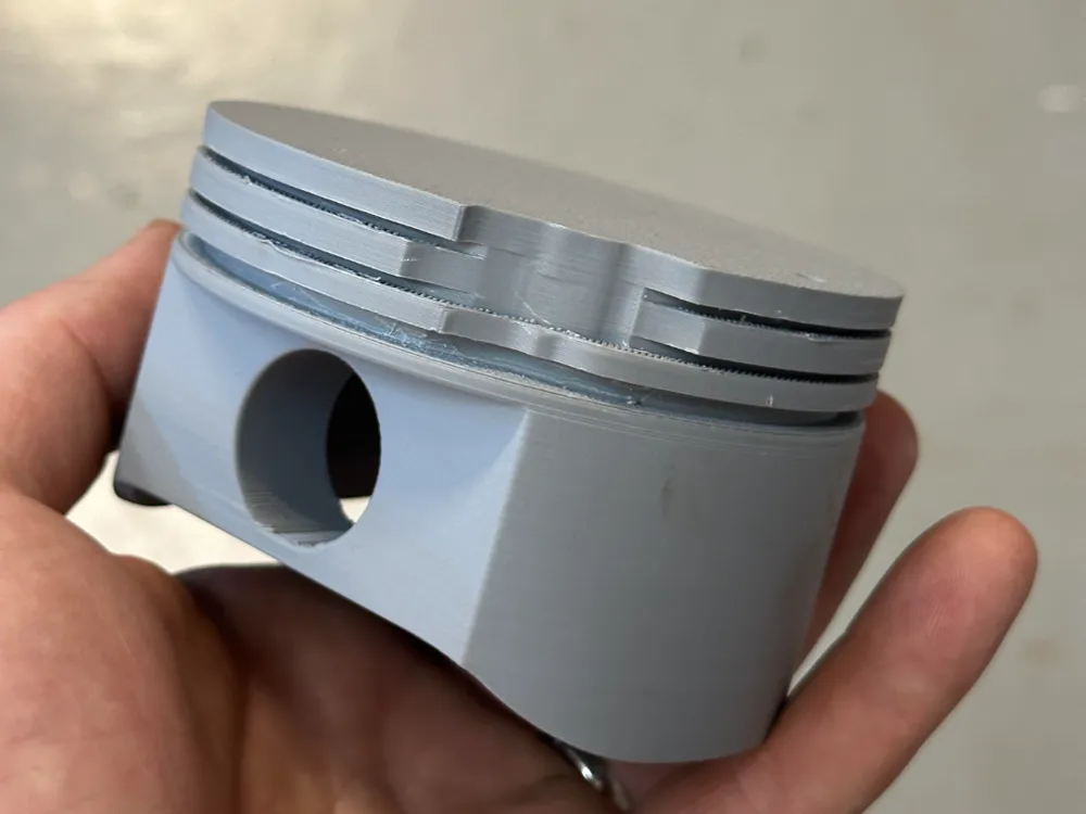 LS piston with broken ring lands by station road rat rods - MakerWorld