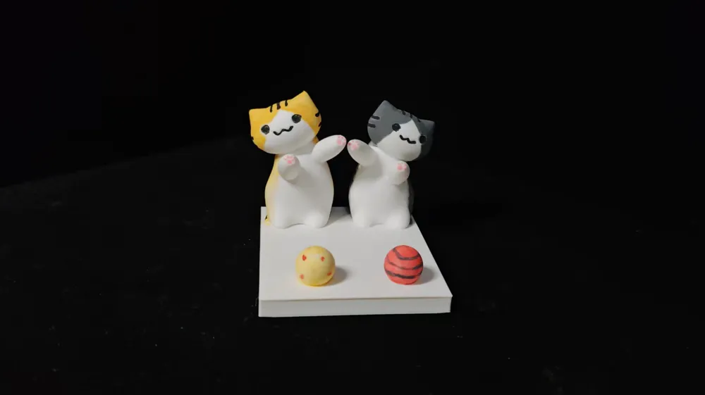 Whimsical Cat Phone Stand - Free 3D Print Model - MakerWorld
