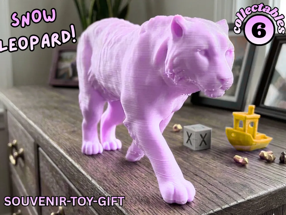 Snow Leopard - Free 3D Print Model - MakerWorld