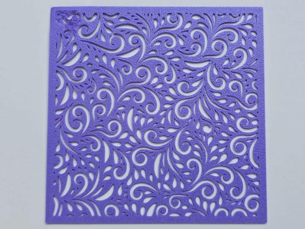 Geometric Abstract Swirls Stencil Pattern Template - Free 3D Print ...