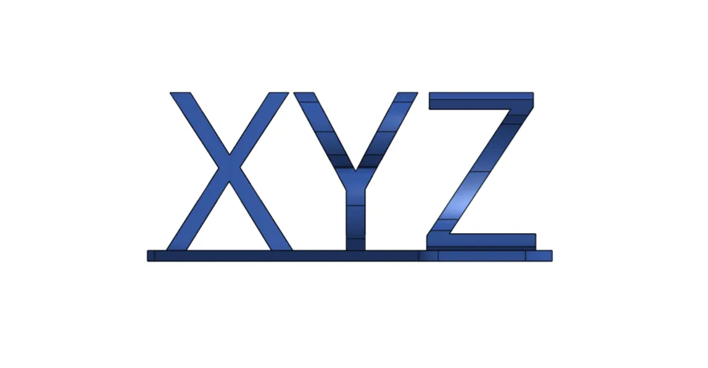 ABC/XYZ Ambigram by Max_Thebeef - MakerWorld