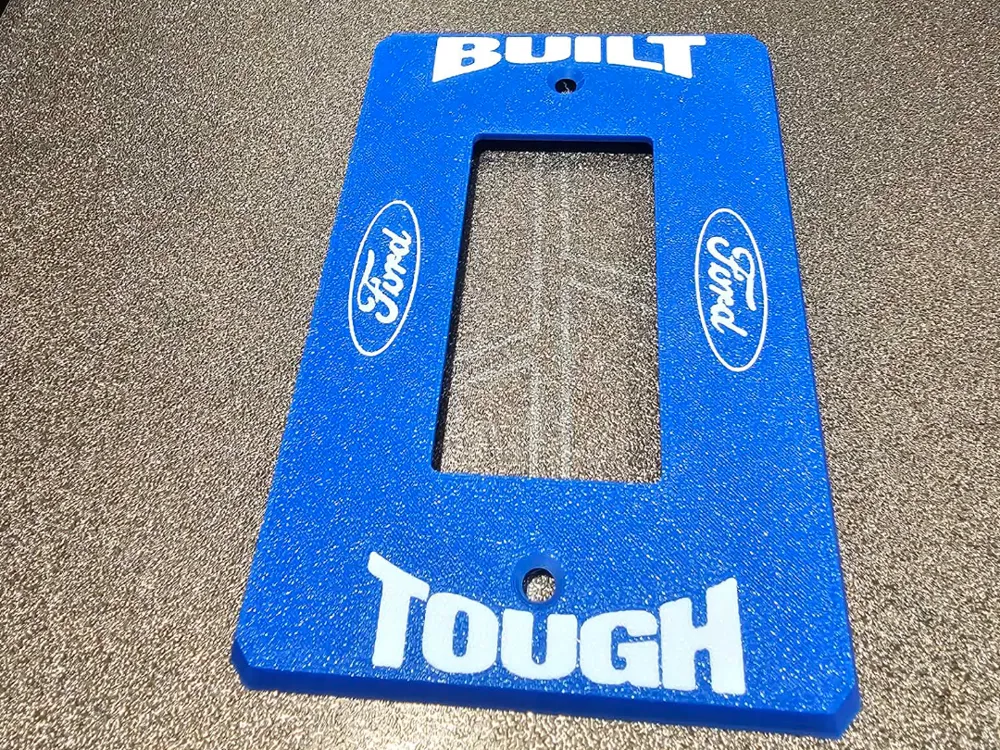 Ford Light switch Cover single - Free 3D Print Model - MakerWorld