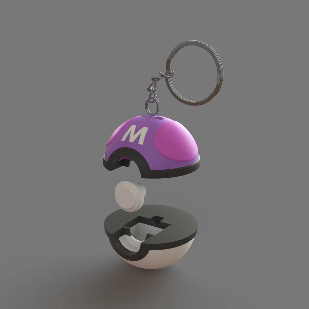 Masterball Keychain Clicker - Free 3D Print Model - MakerWorld