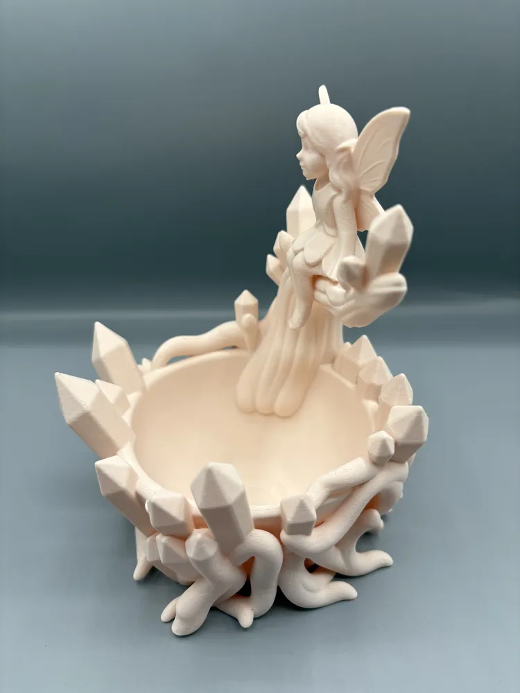 Fairy Crystal Office Desk Organizer Pen Holder - Free 3D Print Model ...