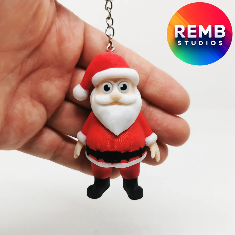 Mini Papá Noel Flexible | Impresión en el Lugar | Sin Soporte por Remb Studios - MakerWorld