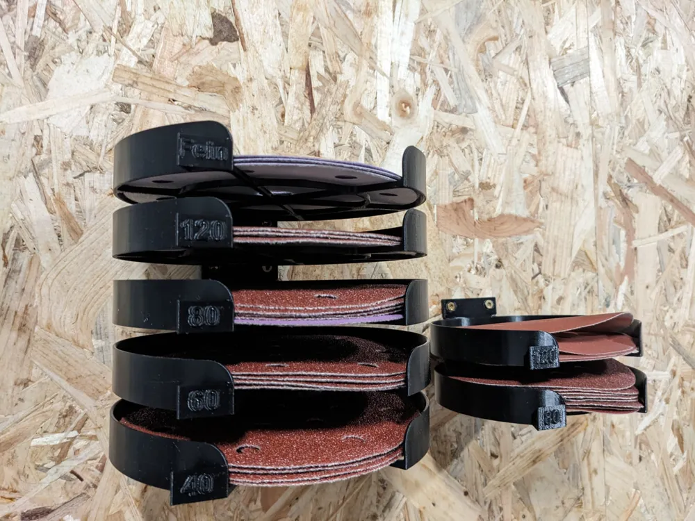 5" Sanding Disc Storage / Holder / Rack by duck.knapp - MakerWorld