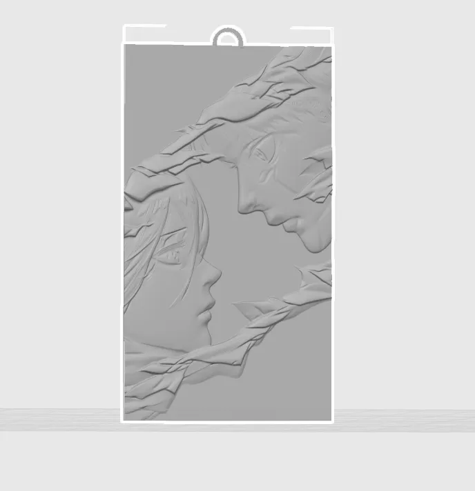Eren e Mikasa AOT Attack on titan - Free 3D Print Model - MakerWorld
