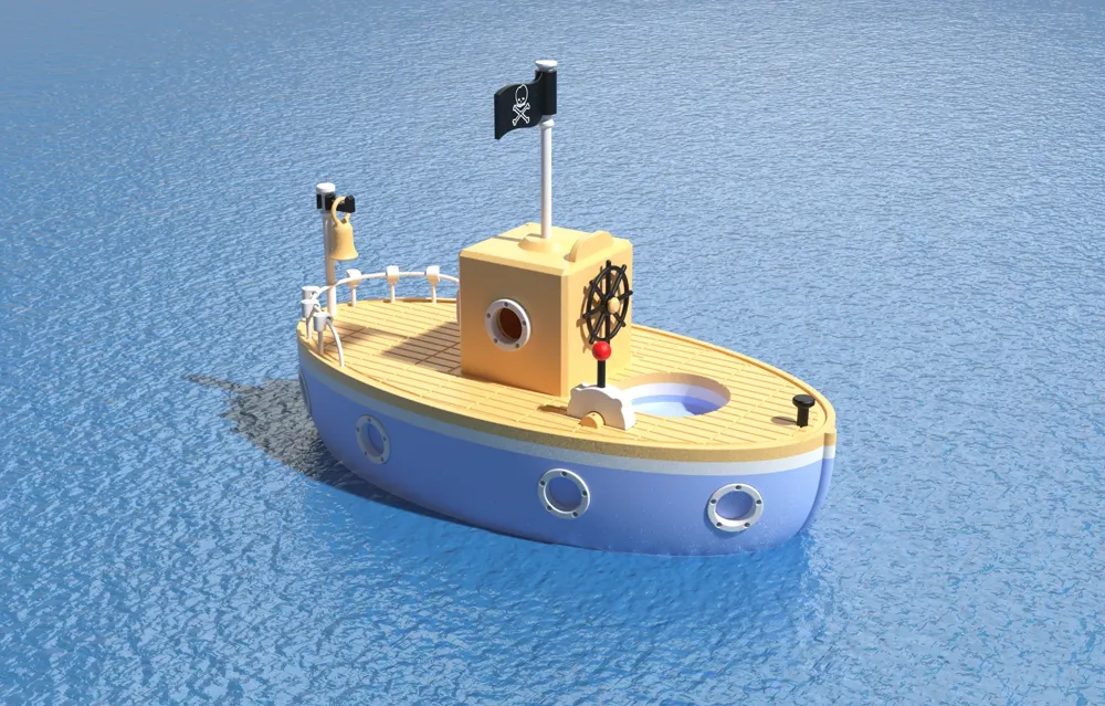 Peppa Pig ship, Grandpa Pig's Boat (Multi-part, Multi-color) - Free 3D ...