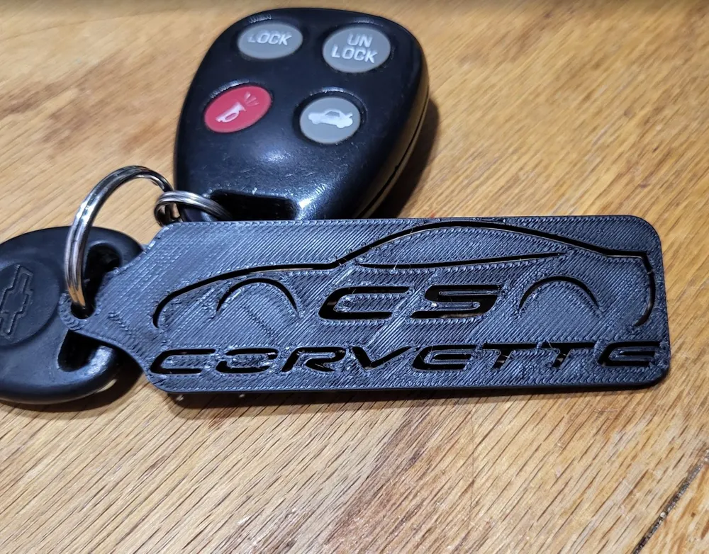 Corvette Key Chains by JP Woodcraft - MakerWorld