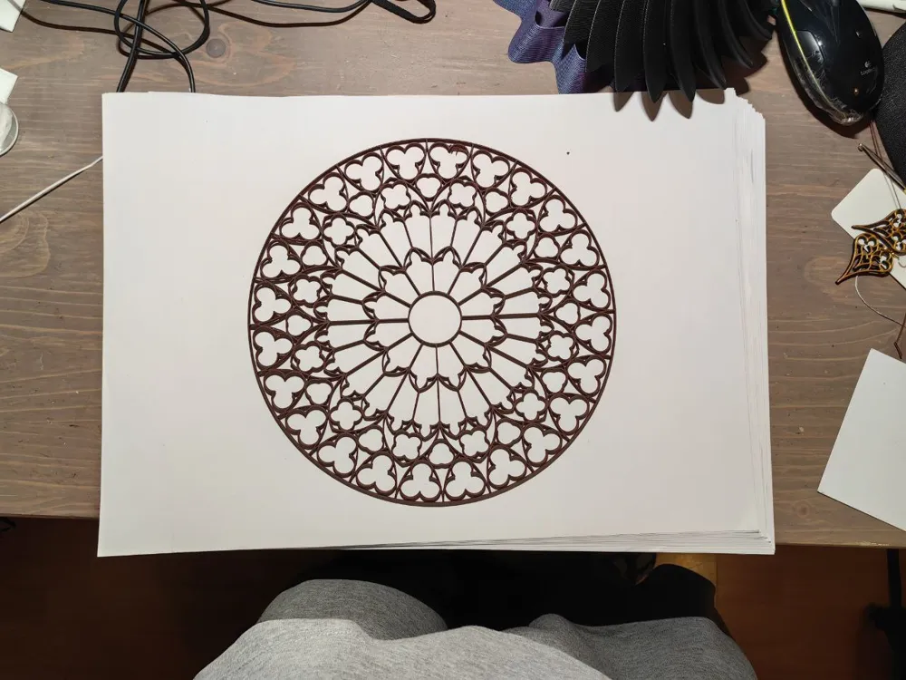 Gothic Notre Dame Rose Window by 3dwearables MakerWorld: Download Free ...