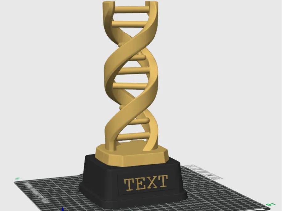 DNA Molecular Trophy - Free 3D Print Model - MakerWorld
