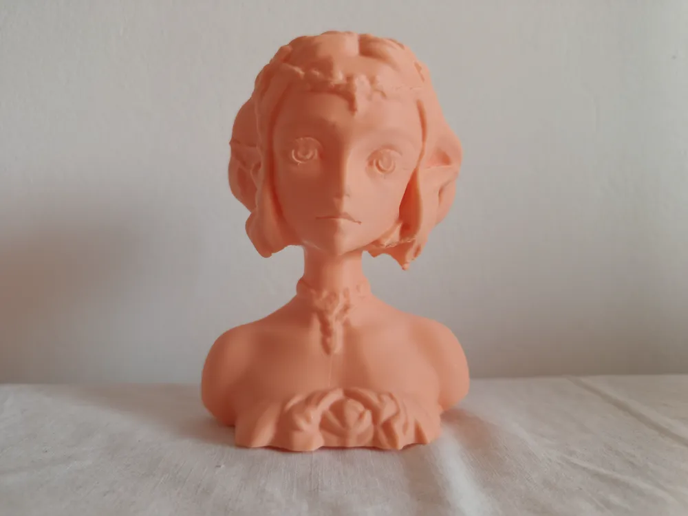 Zelda Bust, Totk by sikszamar - MakerWorld
