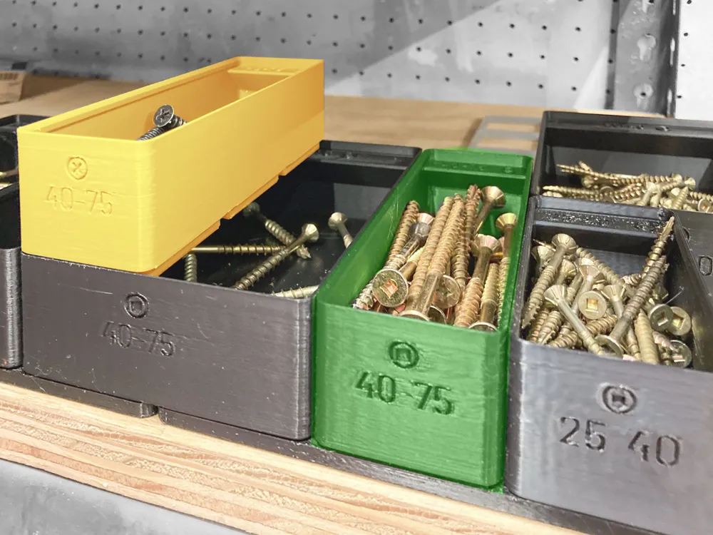 Gridfinity screw organiser and storage bins by Haus Sparrow MakerWorld ...