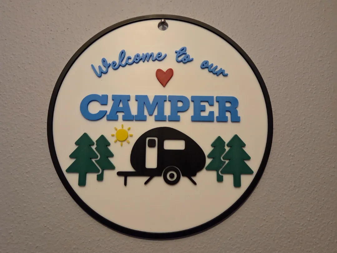 Welcome to our Camper sign by Enivel3D MakerWorld: Download Free 3D Models