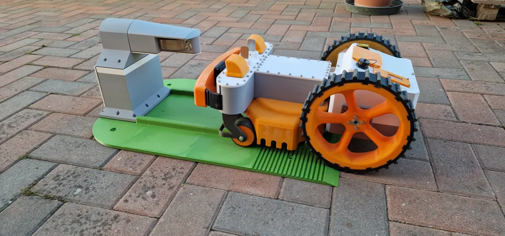 Arduino robotic lawnmower charging base by marcobedendo78 - MakerWorld