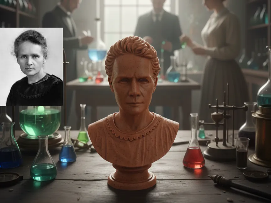 Marie Curie – Bust - Free 3D Print Model - MakerWorld