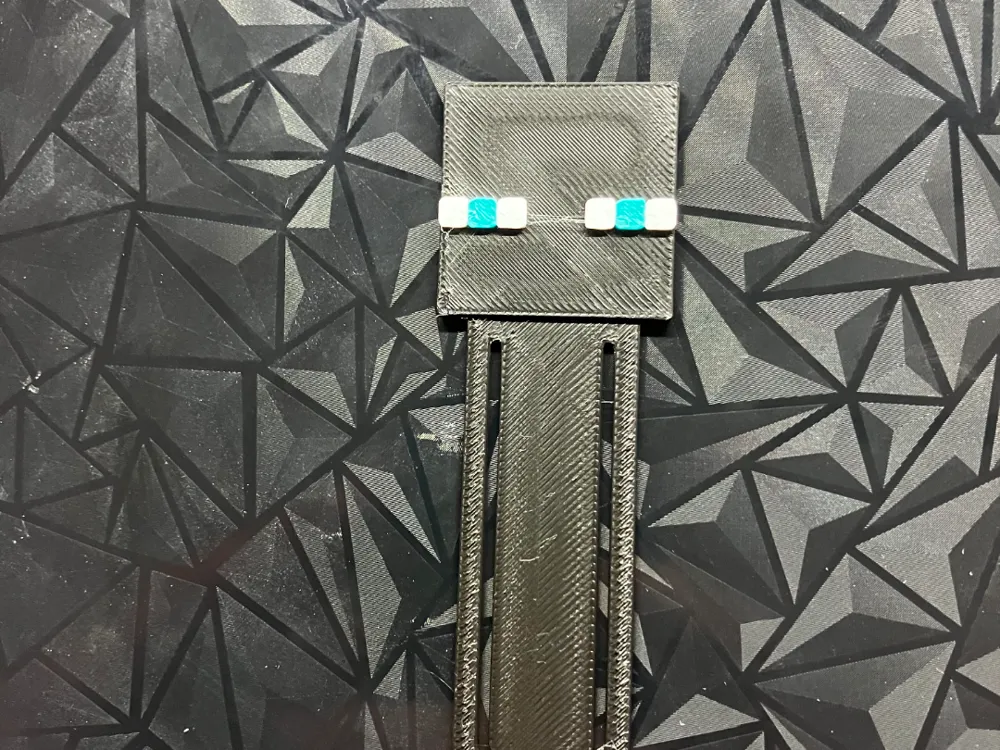 Minecraft Enderman Lesezeichen von P3D Design MakerWorld: Kostenlose 3D-Modelle herunterladen