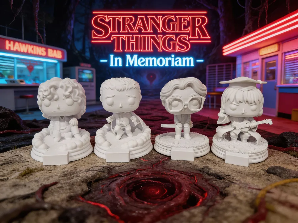 Stranger Things - In Memoriam - Set Chibi - Modelo de impresión 3D ...