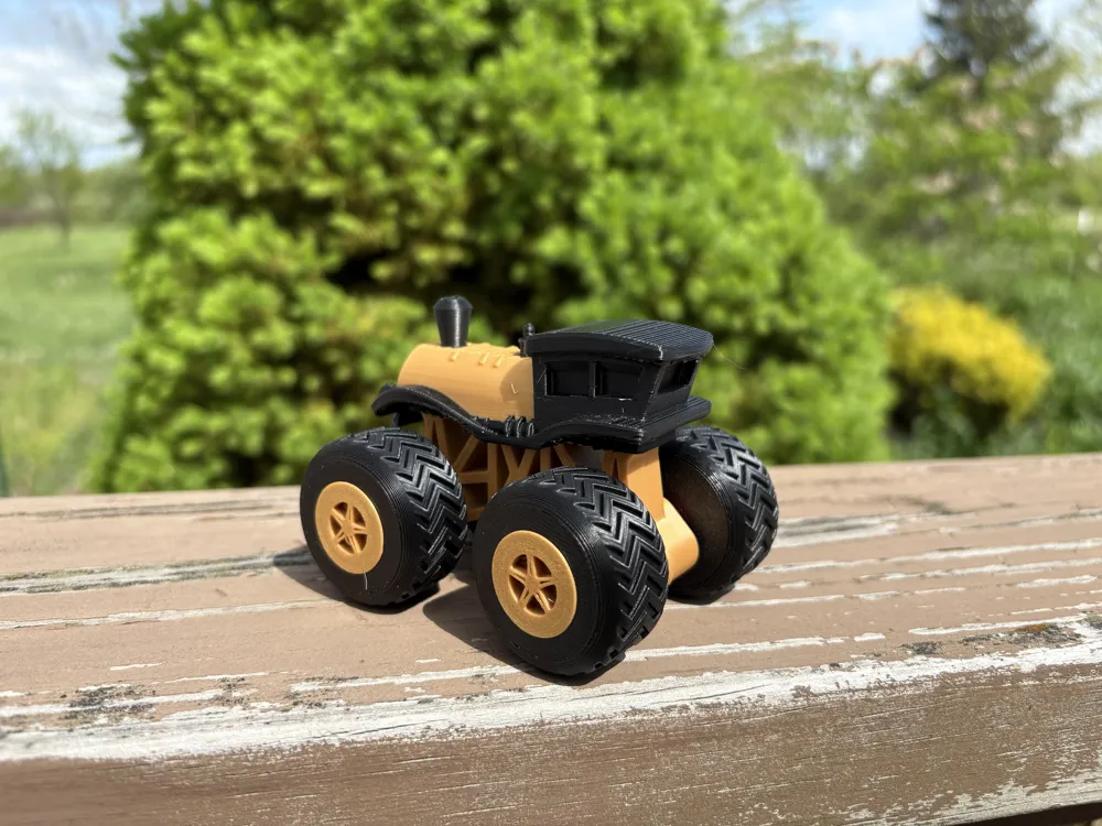 Monster truck Toy - LOCO PUNK Style - Free 3D Print Model - MakerWorld