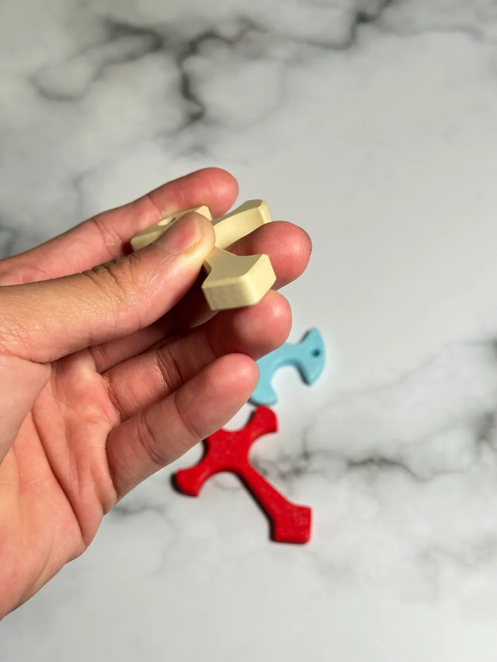 Cross-shaped Brass Knuckles Self-Defense Weapon Window Breaker by 不是卿云 ...