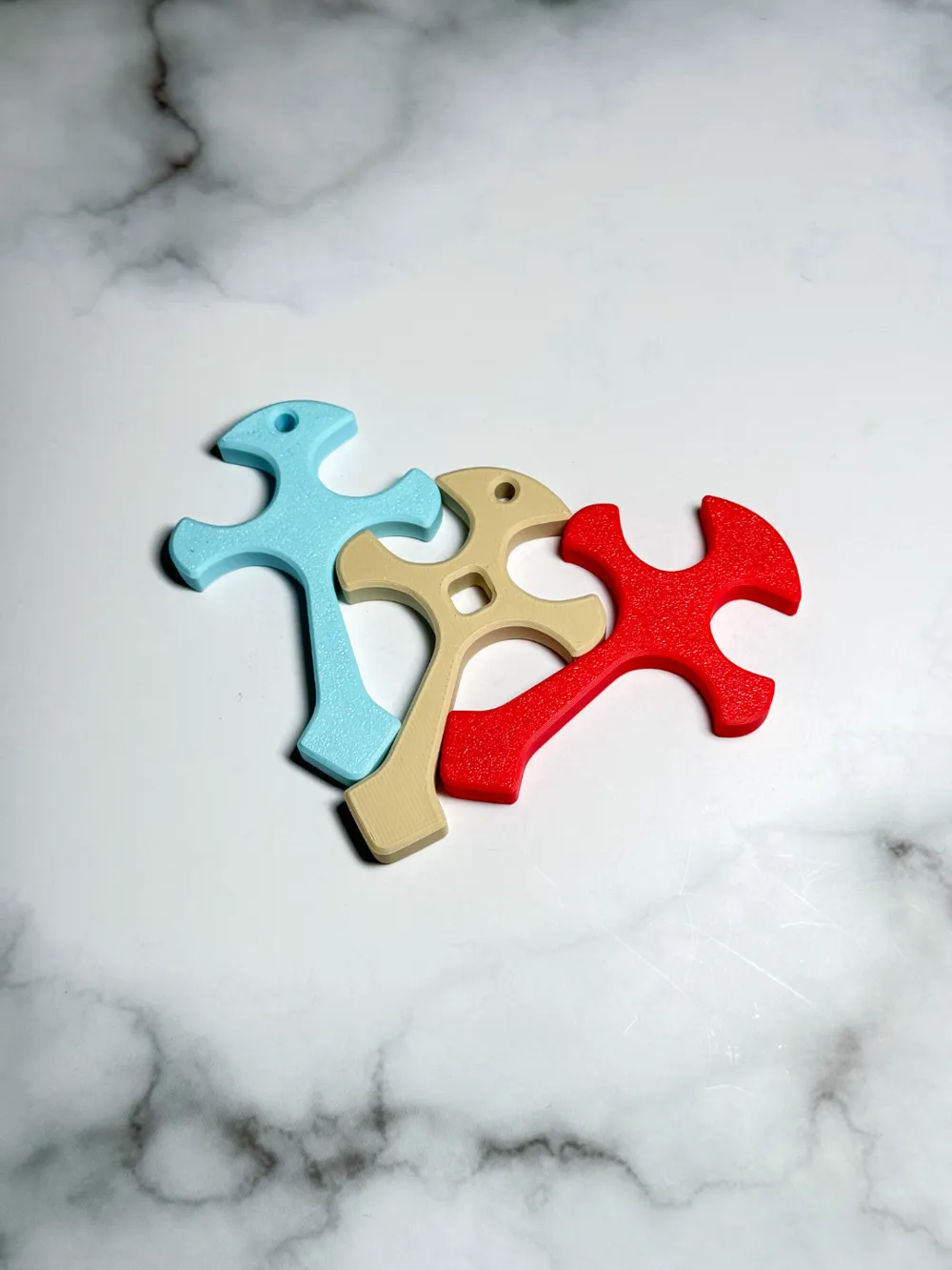 Cross-shaped Brass Knuckles Self-Defense Weapon Window Breaker by 不是卿云 ...