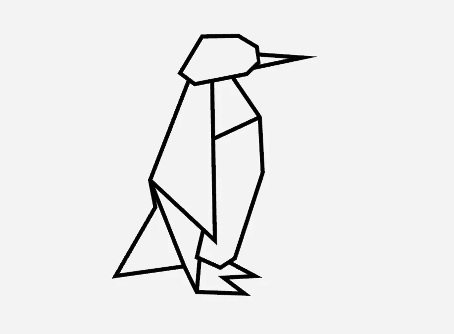 Penguin Geometric Art Decoration Low Poly by Isonine - MakerWorld