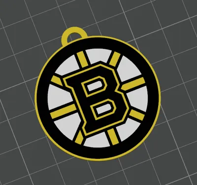 Boston Bruins keychain by Carlson - MakerWorld