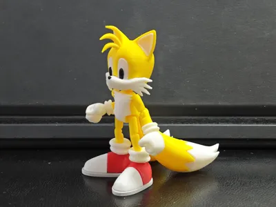 Tails from Sonic the Hedgehog Articulated figure, no AMS - Free 3D ...