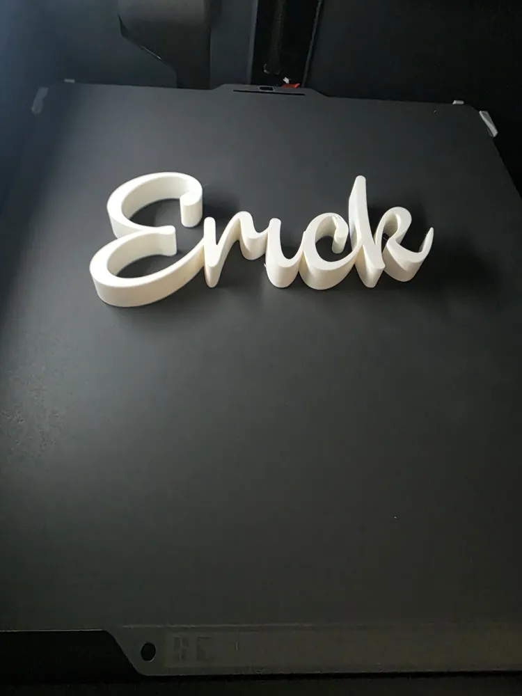 Letrero con el nombre de Erick E - Modelo de impresión 3D gratuito ...