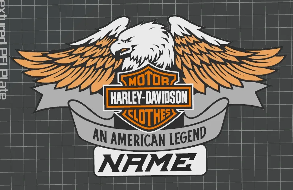 Harley-Davidson 3 Personalized Names by DaViNcHi MakerWorld: Download ...