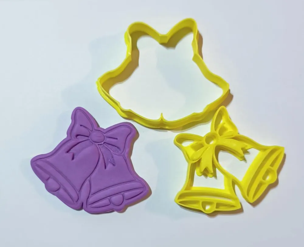 Cortador de biscoito em formato de sino de Natal - Modelo gratuito para ...