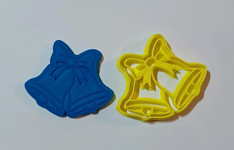 Cortador de biscoito em formato de sino de Natal - Modelo gratuito para ...