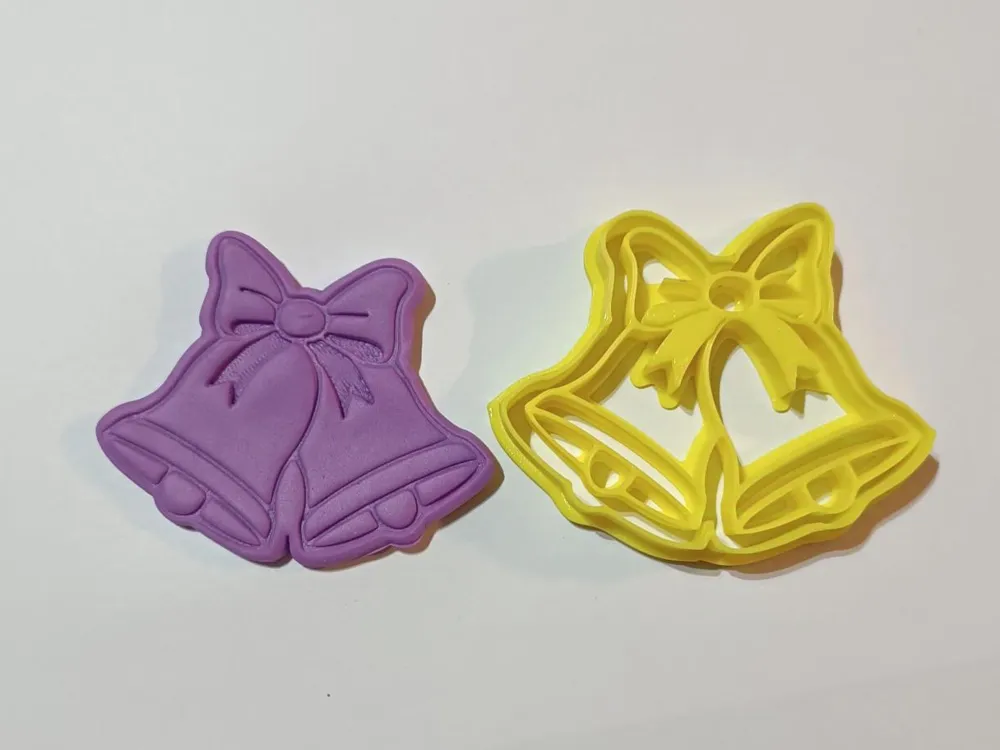 Cortador de biscoito em formato de sino de Natal - Modelo gratuito para ...