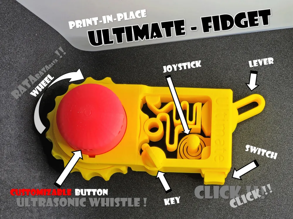 Ultimate Fidget Tool / Customizable Sound Button by H2Jack Concepts ...
