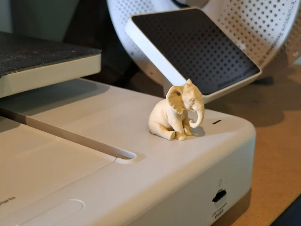 Safari Gang, Mini Elephant, Only 4 Grams - Free 3D Print Model - MakerWorld