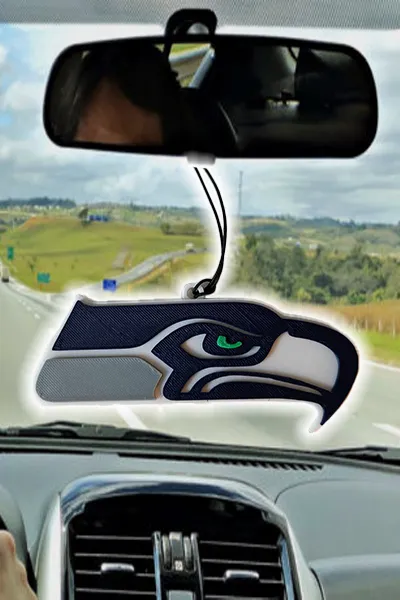 Seattle Seahawks Car Rearview Mirror Ornament by Salvadori - MakerWorld