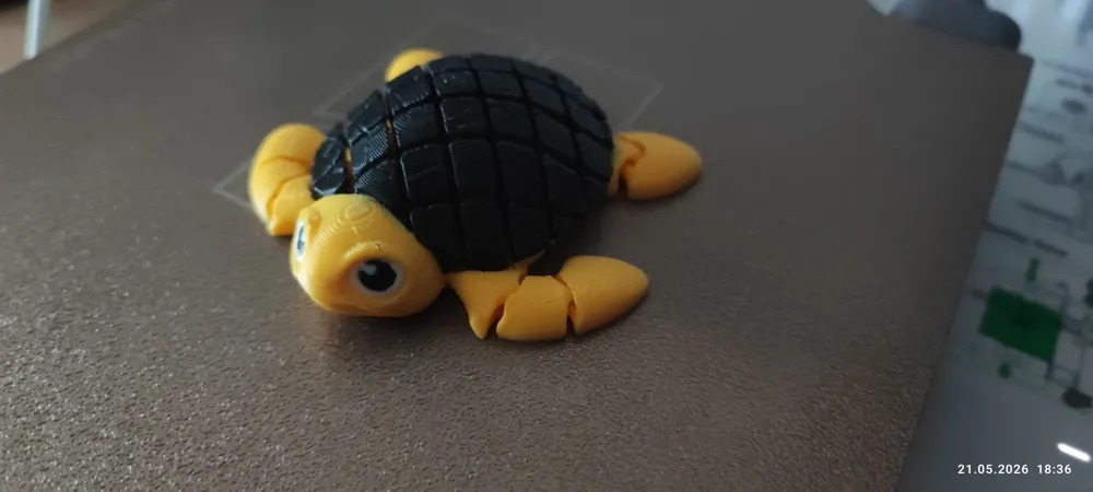 Cute Turtle Fidget Toy V2 - Free 3D Print Model - MakerWorld