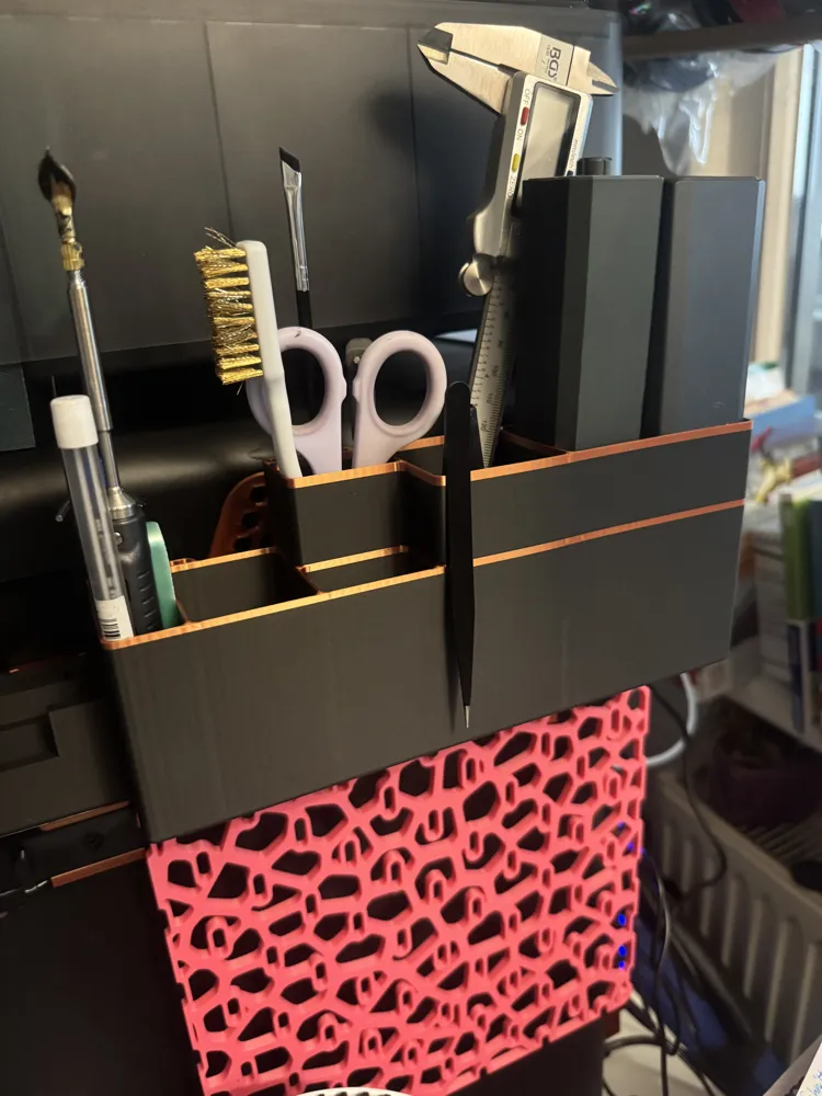 AMS Container with Decorative Strip - Free 3D Print Model - MakerWorld