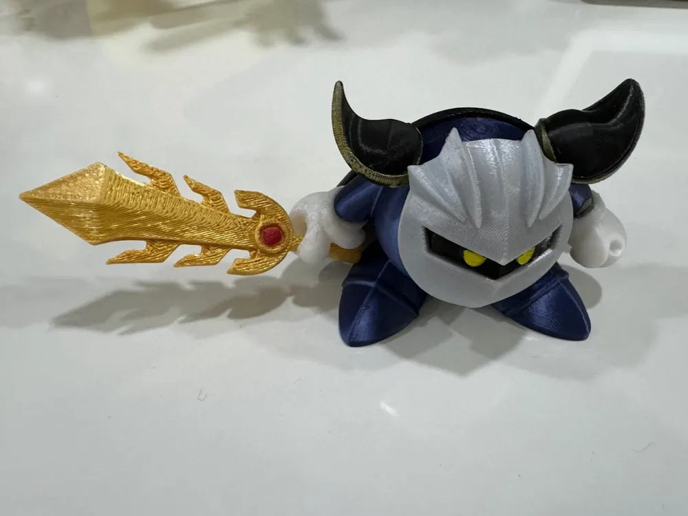 Meta Knight Multicolor (no AMS) - Free 3D Print Model - MakerWorld