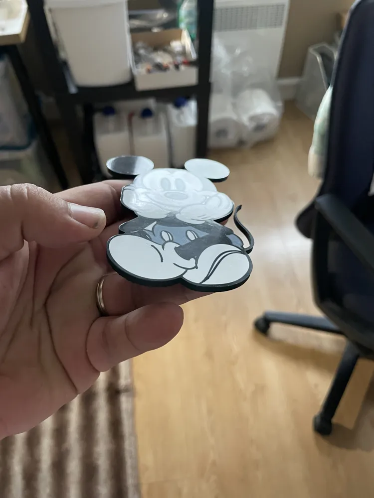 mickey magnet by willi911 MakerWorld: Download Free 3D Models