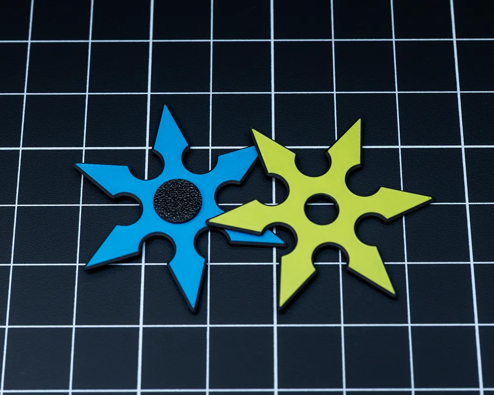 Ninja Star Throwing Star Rounded Fidget Spinner - Free 3D Print Model ...