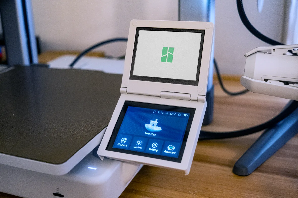 Bambu Lab A1 SP screen cover Nintendo GameBoy SP model - Free 3D Print ...