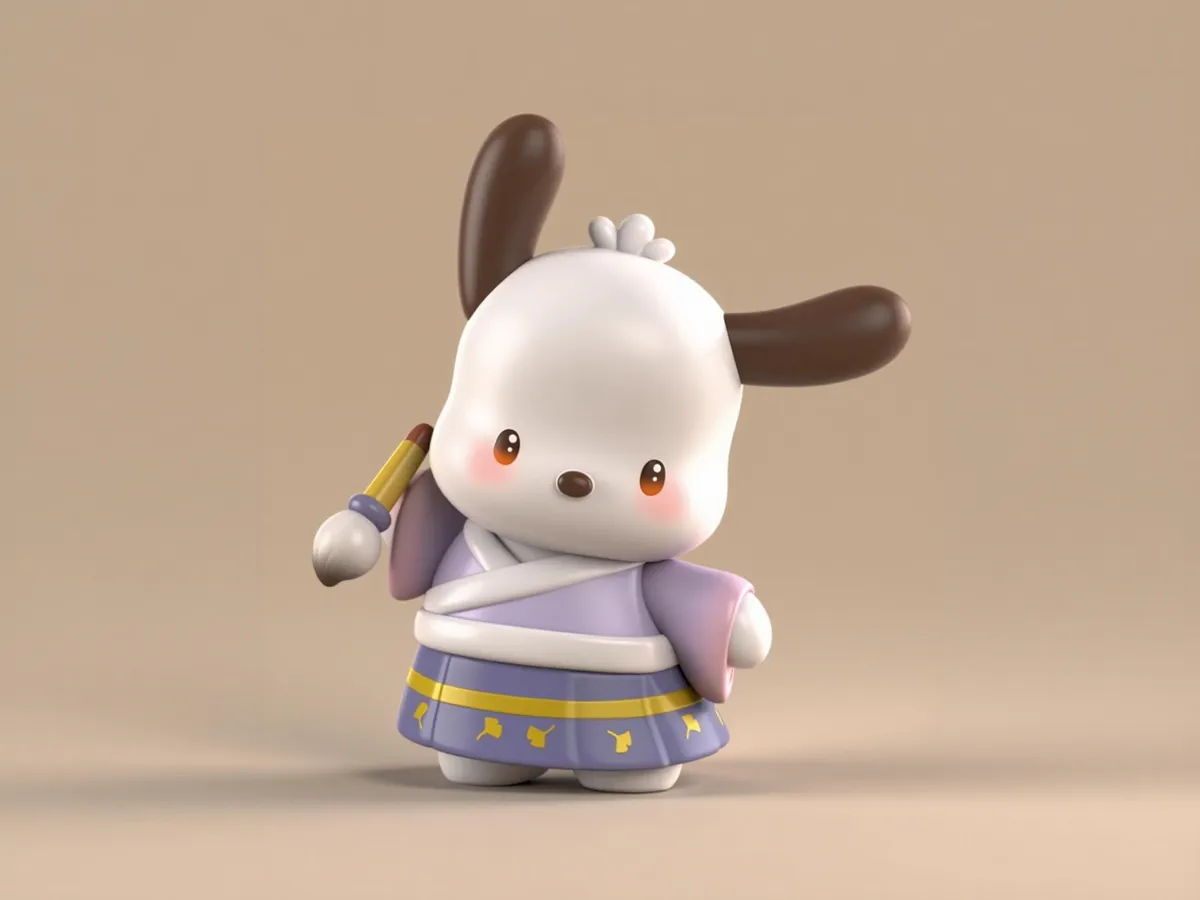 Pochacco Writing Calligraphy - Sanrio Splendid Chinese Style Series ...