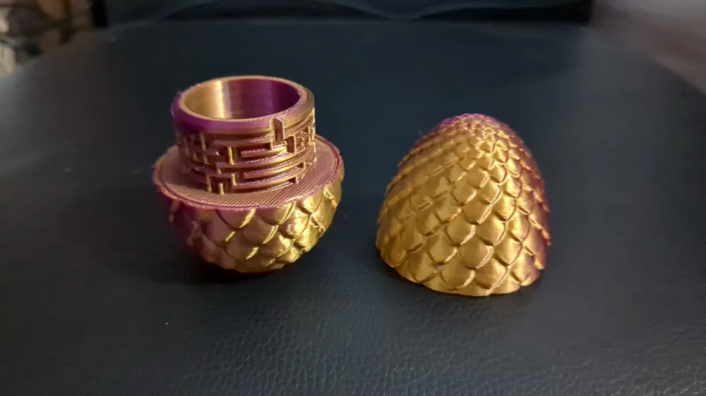 Dragon Egg Puzzle Gift Box - Free 3D Print Model - MakerWorld