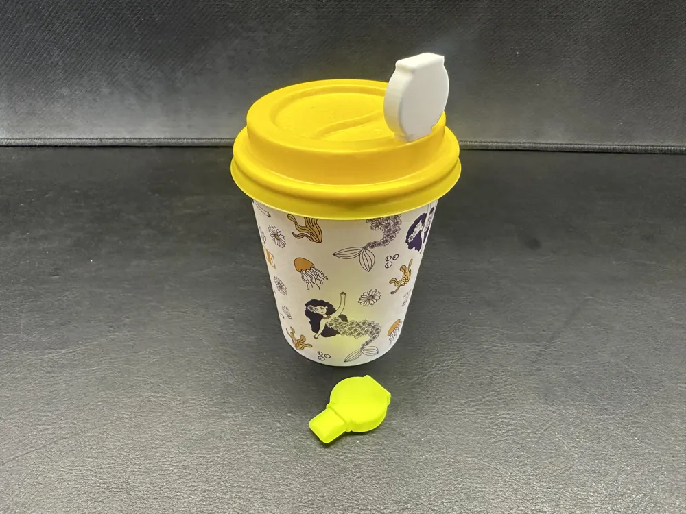 Coffee Lid Sip Spill Plug Stopper Disposable Cups - Free 3D Print Model ...