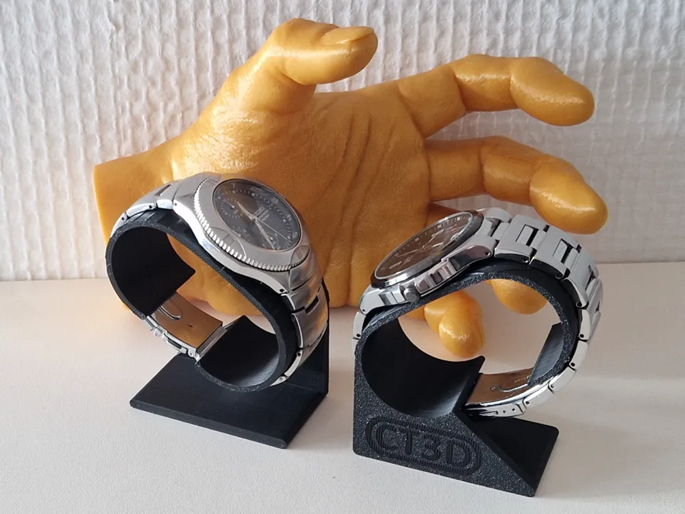 Texturized Luxury Watch Stand - all sizes - Free 3D Print Model ...