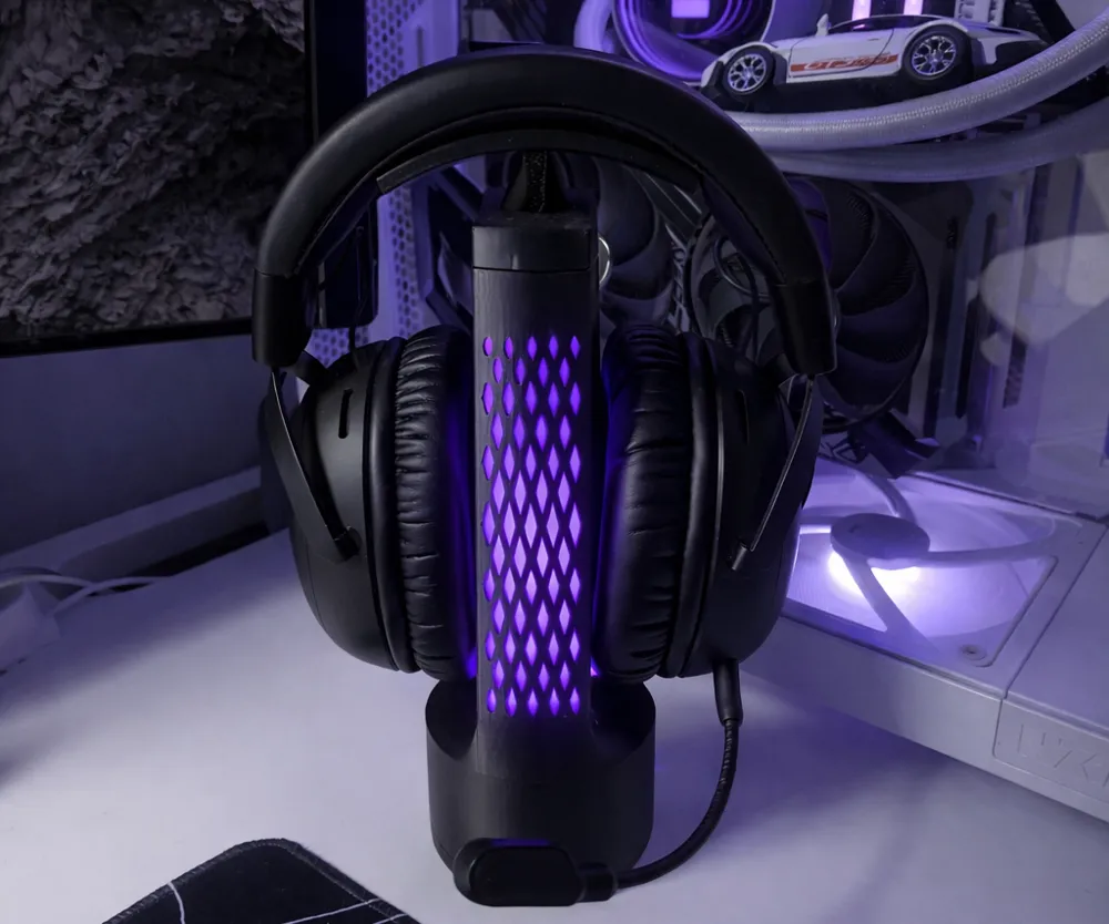 RGB Headphone Stand – Desk & Gaming Setup - Free 3D Print Model ...