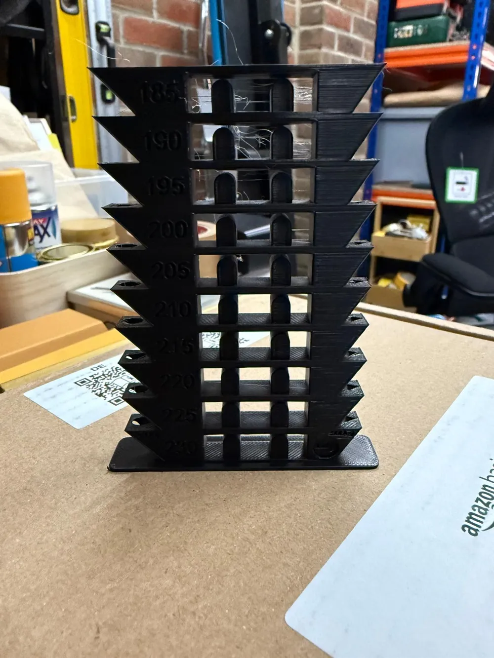 PLA Temperature Tower (185–230°C) - Free 3D Print Model - MakerWorld